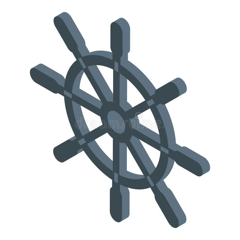 Controller Ship Wheel Icon, Color Set Stock Vector - Illustration of ...