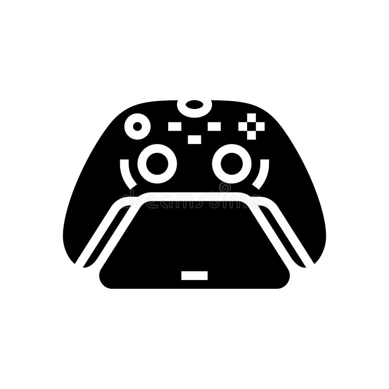 Controller Stand Glyph Icon Vector Illustration Stock Illustration ...