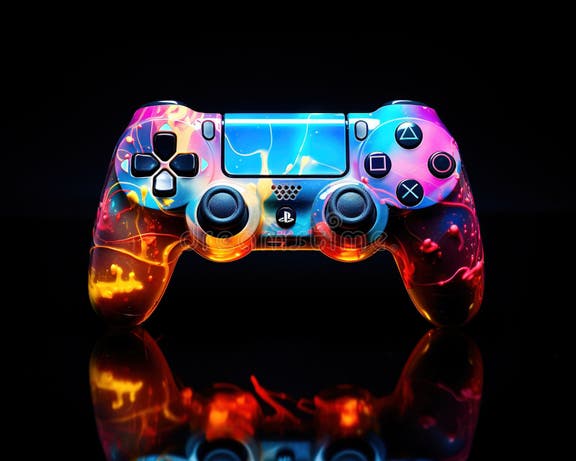 Controller for a Video Game that is Colourful. Stock Illustration ...