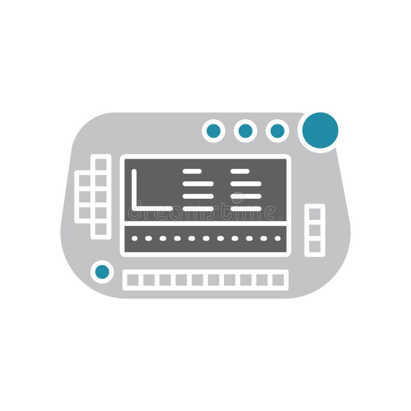 Controllers flat icon. stock vector. Illustration of technology - 358341249