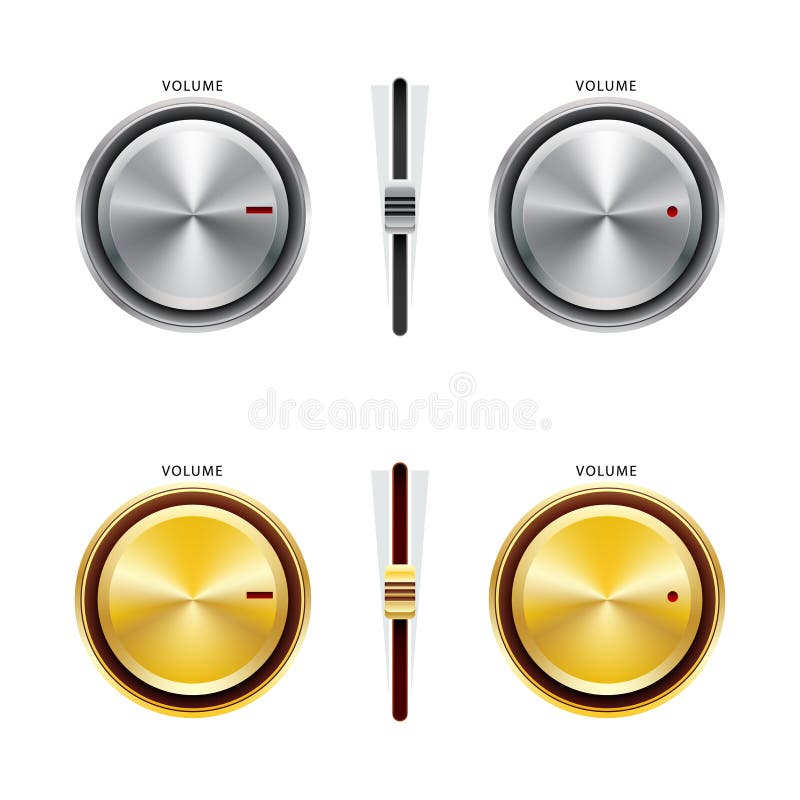 Controlli del volume illustrazione vettoriale. Illustrazione di isolato ...