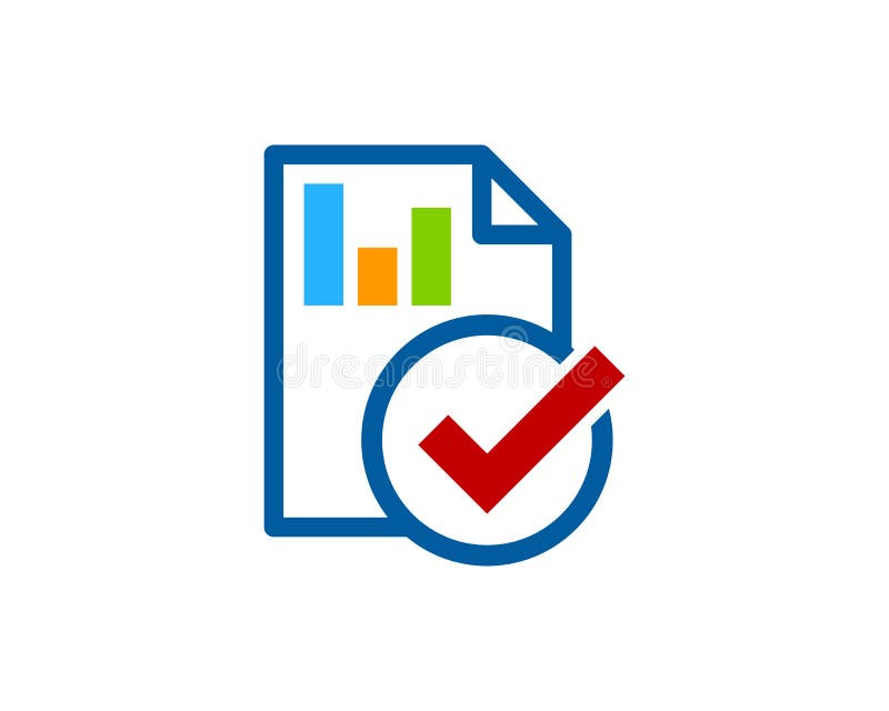 Controlli L'icona Logo Design Element Di Rapporto Illustrazione ...