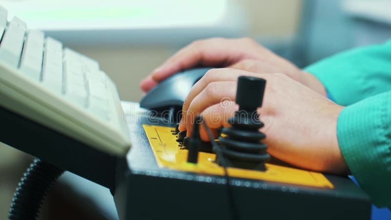 Controlling Computer with Joystick with Large Scroll Wheel in Form of ...