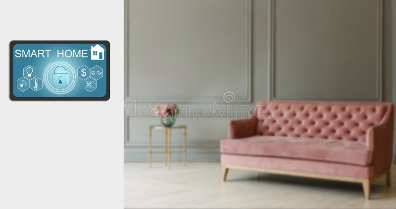 Controlling Home with a Digital Touch Screen Panel Installed on the ...