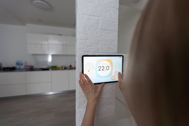 Controlling Home with a Digital Touch Screen Panel Installed on the ...