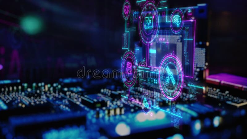 Controlling Systems Using a Microprocessor, Infographics in 3D Space ...