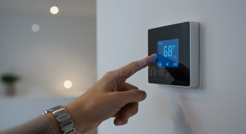 Smart Thermostat Temperature Control Home Automation Energy Efficiency ...