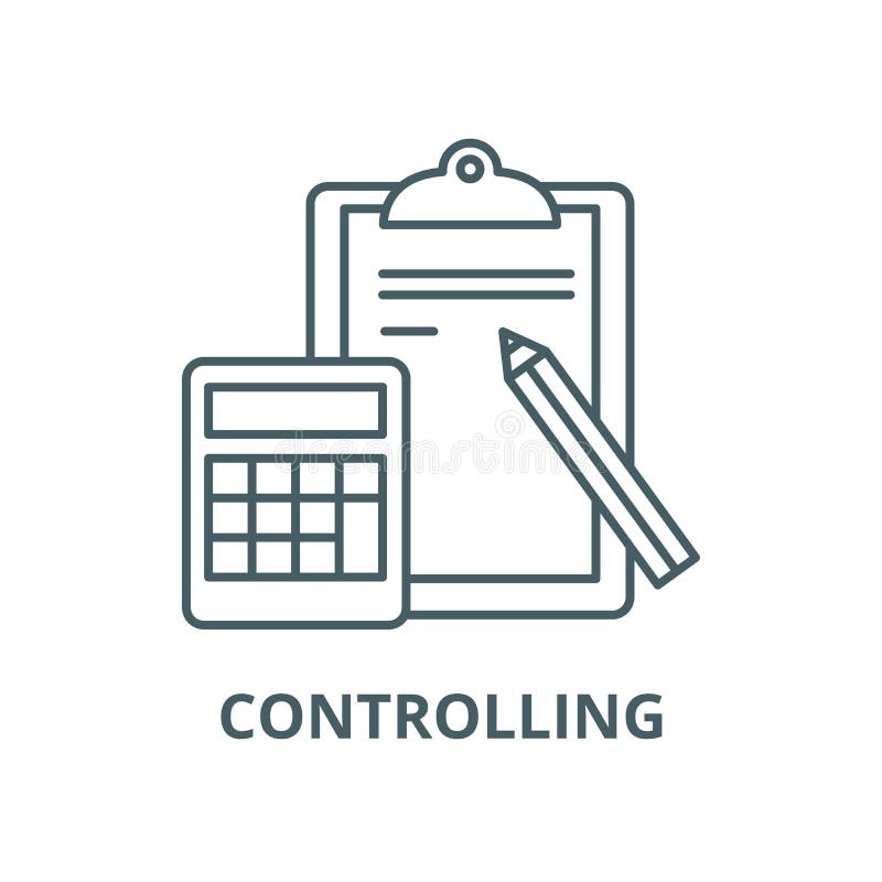 Controlling Vector Line Icon, Linear Concept, Outline Sign, Symbol ...