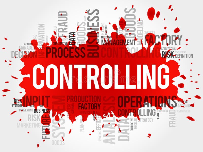 Controlling word cloud stock illustration. Illustration of ...