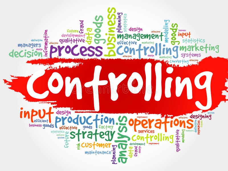 Controlling word cloud stock illustration. Illustration of privacy ...