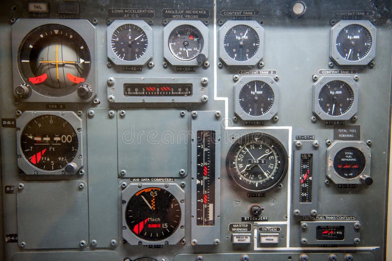 Controls in aircraft stock image. Image of aircraft, control - 63918169