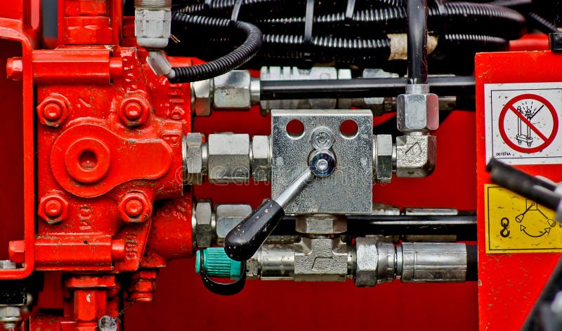Hydraulic Control stock image. Image of hose, tractor - 2965421