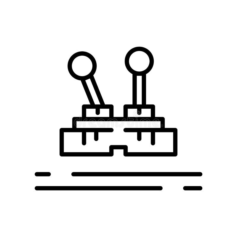 Controls Icon Sign and Symbol Isolated on White Backgroun Stock ...