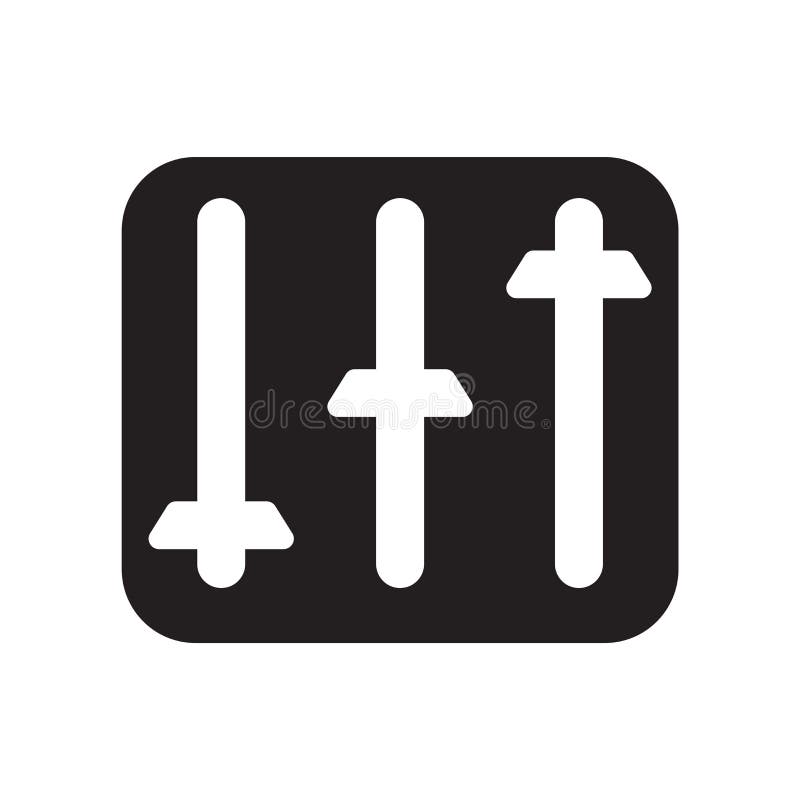 Controls Icon Vector Sign and Symbol Isolated on White Background ...
