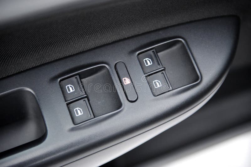 Controls Near the Steering Wheel in a Modern Car Stock Image - Image of ...