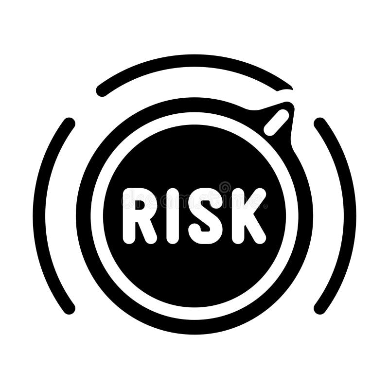 Controls Risk Glyph Icon Vector Illustration Stock Vector ...