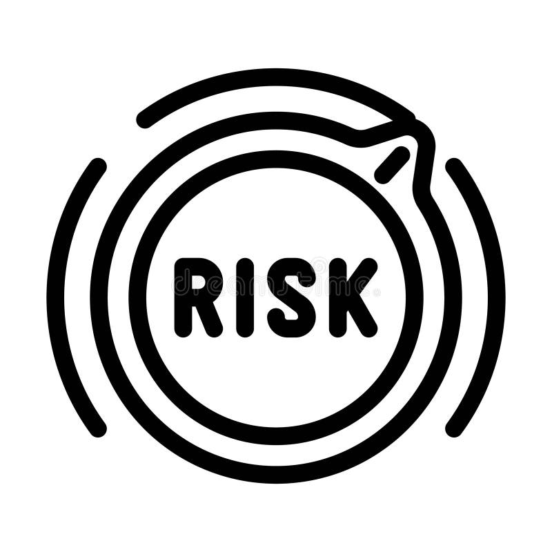 Controls Risk Glyph Icon Vector Illustration Stock Vector ...