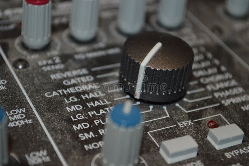 Soundboard control knobs stock image. Image of mixer - 63924597