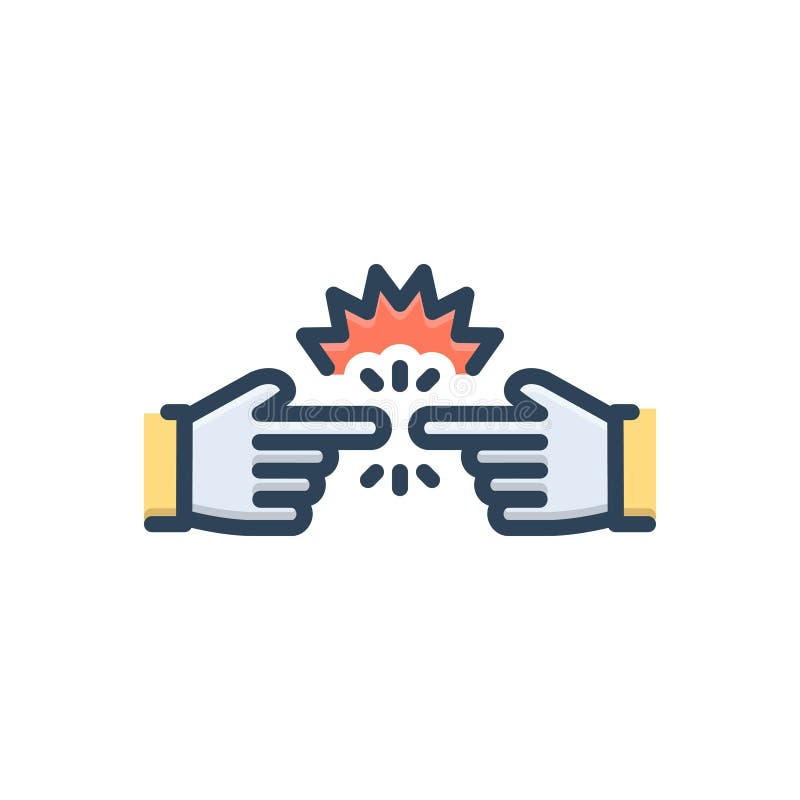 Color Illustration Icon for Controversy, Dispute and Contention Stock ...