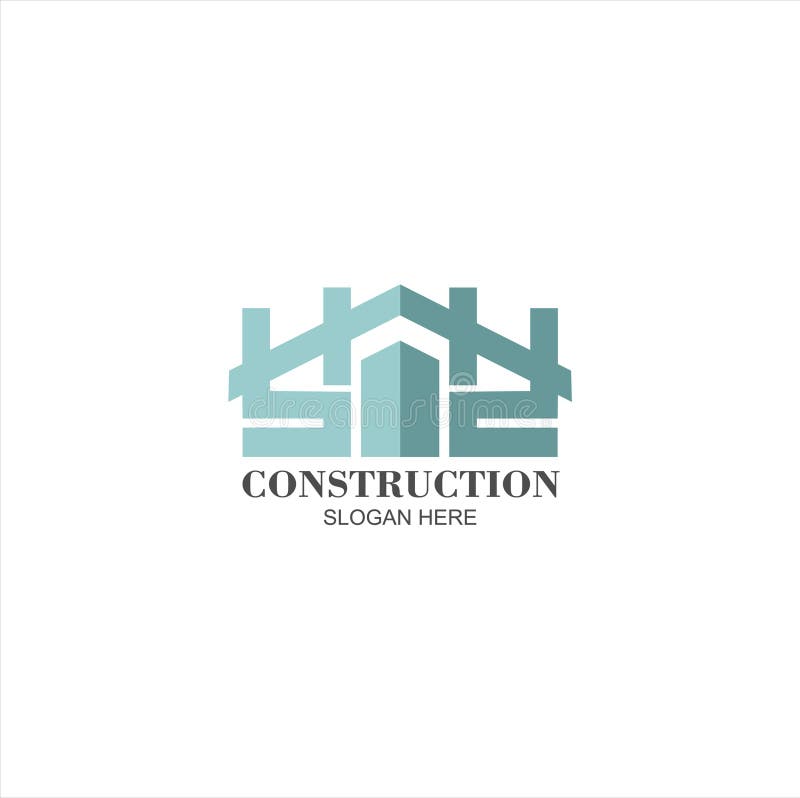 Contruction Logo S Initial with Creative Vector Illustration Stock ...