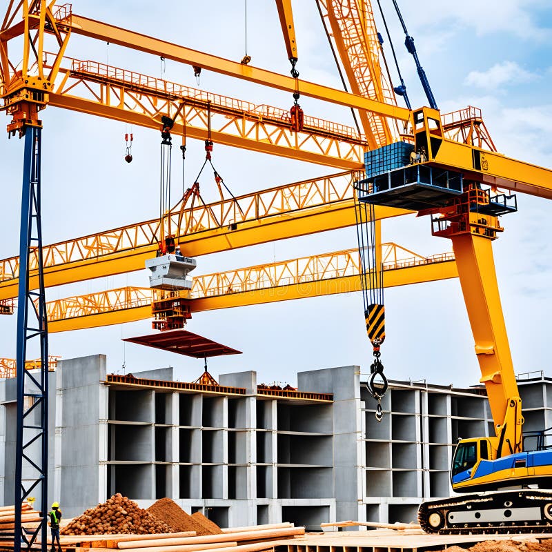 Contruction Side, AI-Generatet Stock Illustration - Illustration of ...