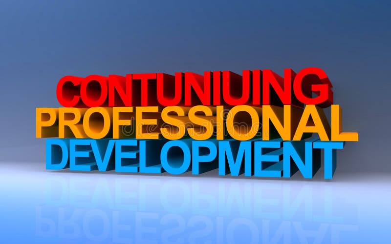Continuing Professional Development on Blue Stock Illustration ...
