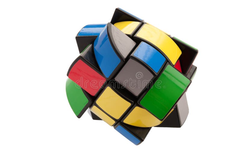 Conundrum Isolated On White Stock Photo - Image of assembly, element ...