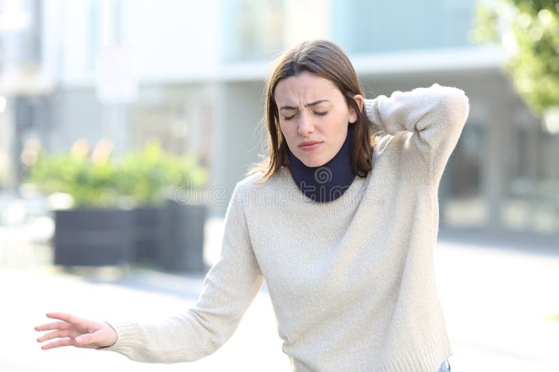 Convalescent Dizzy Woman Walking in the Street Stock Image - Image of ...