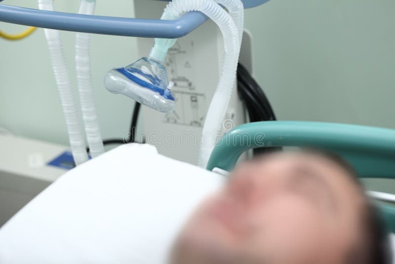 Convalescent Patient in the Intensive Care Unit Stock Image - Image of ...