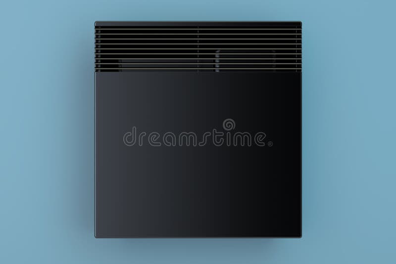 Convection Heater on the Wall Front View, 3D Rendering Stock ...