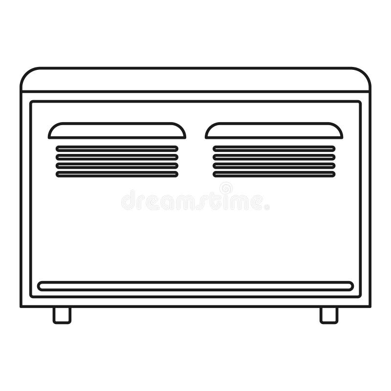 Convector Heater Icon, Outline Style Stock Vector - Illustration of ...