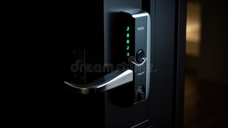 Convenience door lock stock illustration. Illustration of management ...