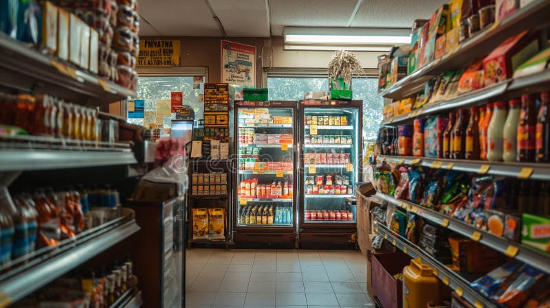 Convenience Store with Essential Items Stock Photo - Image of shop ...