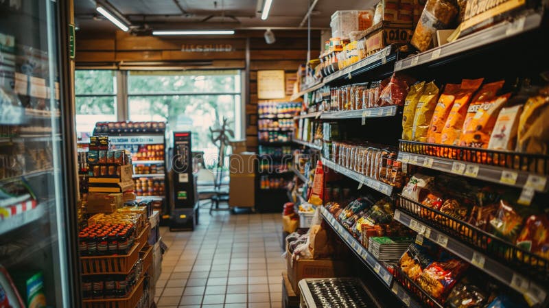 Convenience Store with Essential Items Stock Image - Image of ...
