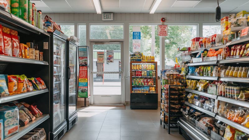 Convenience Store with Essential Items Stock Image - Image of ...