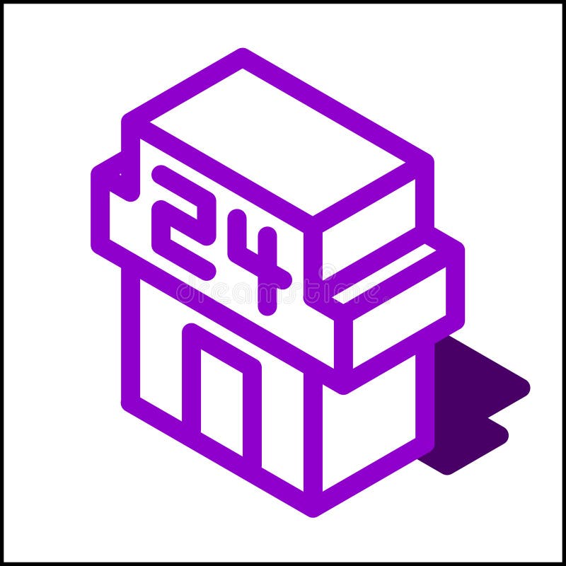 Convenience Store Icon in Isometric Design 08 Stock Vector ...