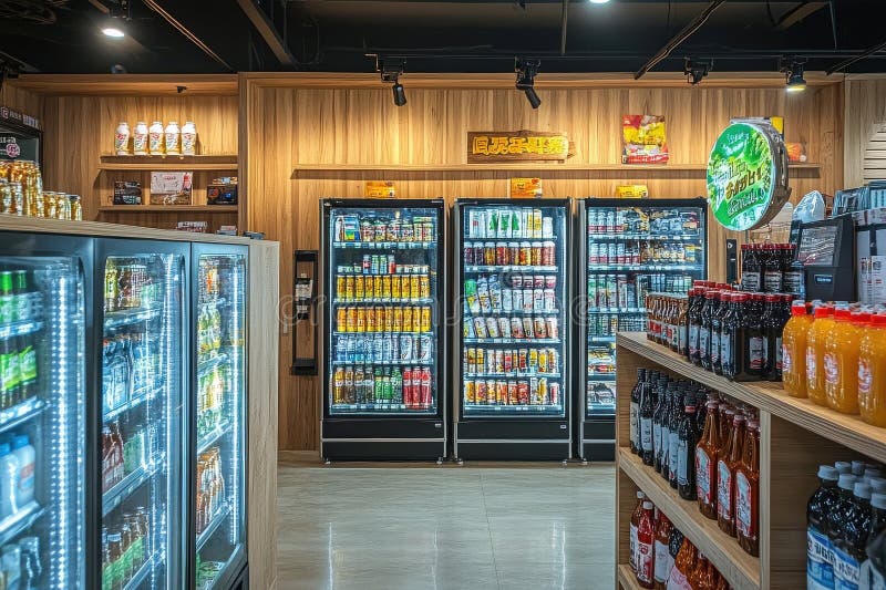 Convenience Store Refreshments Urban Area Interior Photography Modern ...
