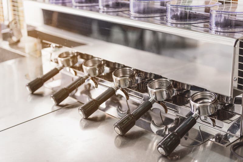 Convenient Machine for Making Coffee Stock Photo - Image of groove ...