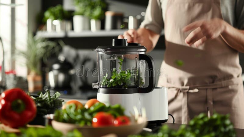 The Convenient Pulse Button on the Food Processor Allowing for Precise ...