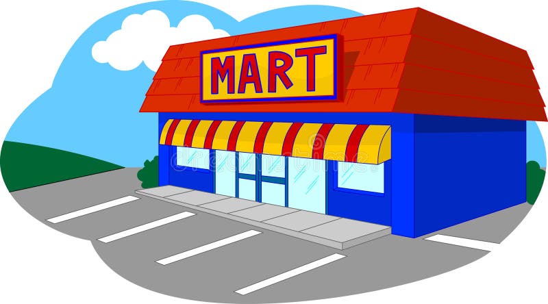 Convenient Store stock vector. Illustration of suburb - 19944112