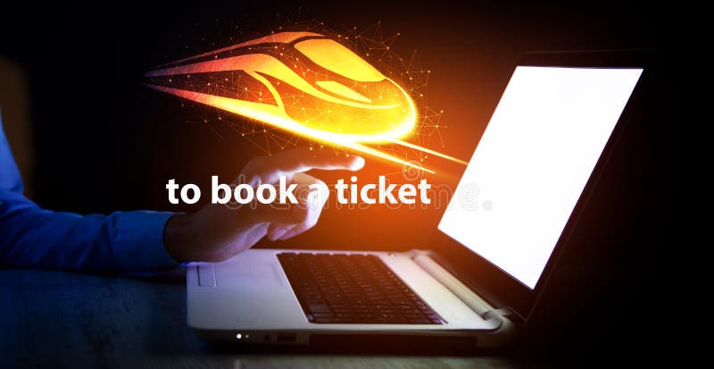 Convenient Way To Order Online Train Tickets Stock Image - Image of ...