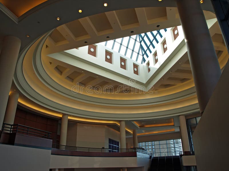 Convention Center Atrium 1 stock image. Image of hotel - 4428121