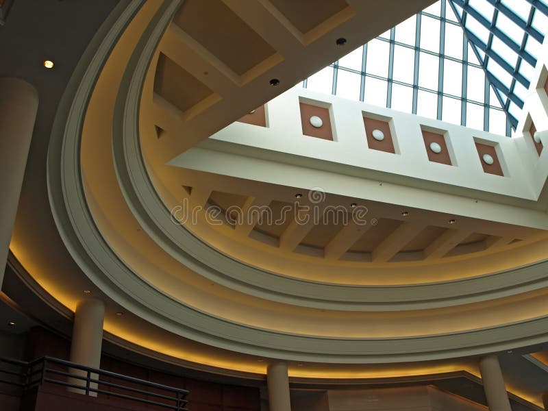 Convention Center Atrium 2 stock photo. Image of entertainment - 4428134