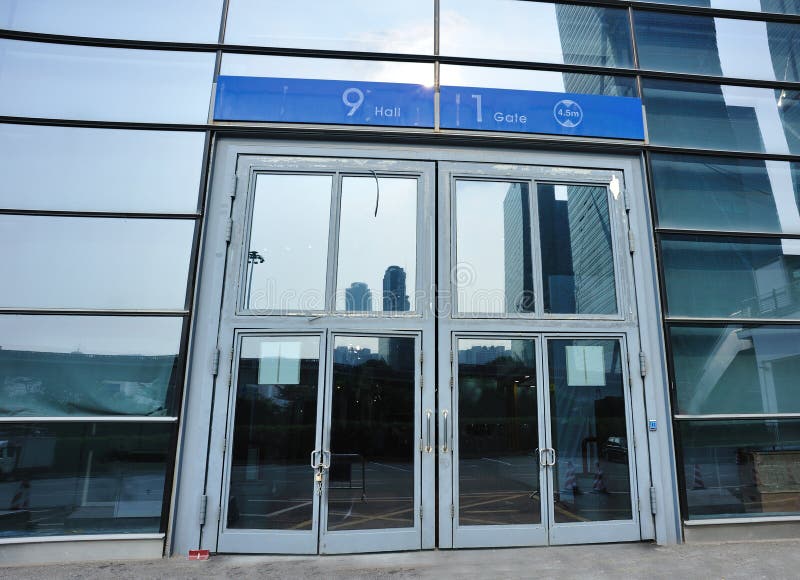 Convention and Exhibition Center Gate Stock Photo - Image of entrance ...
