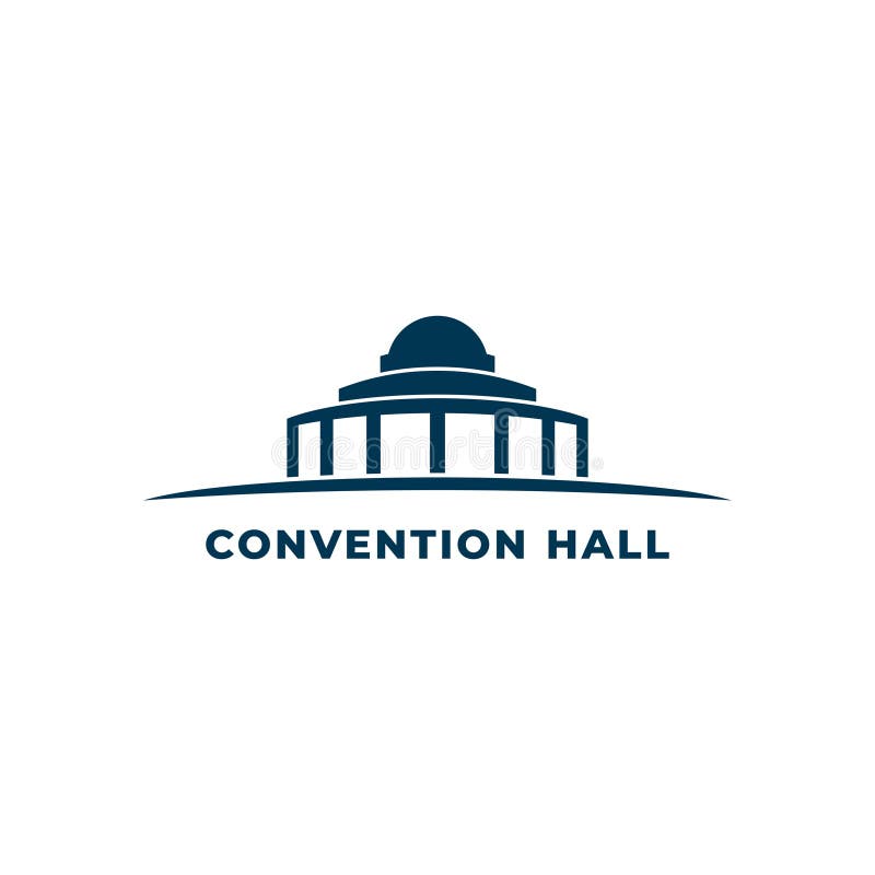 Convention Hall Silhouette Vector Image Logo Template Stock Vector ...