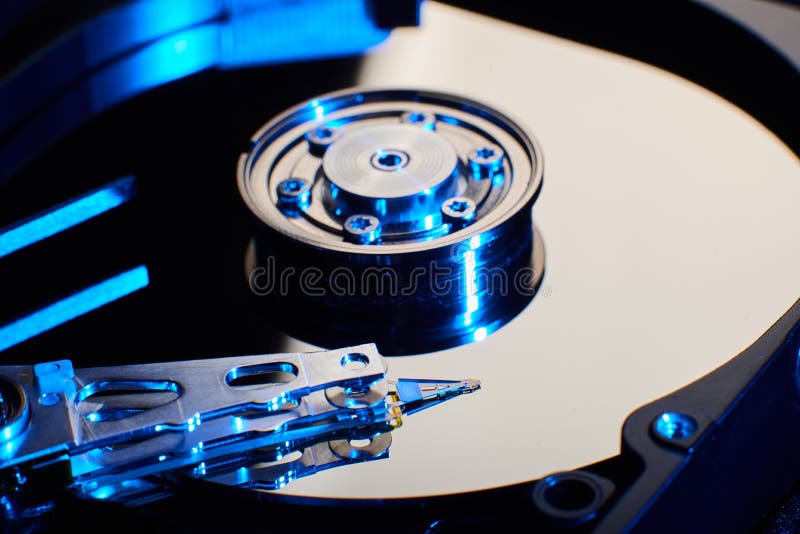 Conventional Computer Hard Disk Drive Stock Photo - Image of data, file ...