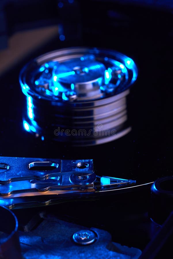 Conventional Computer Hard Disk Drive Stock Photo - Image of magnetic ...