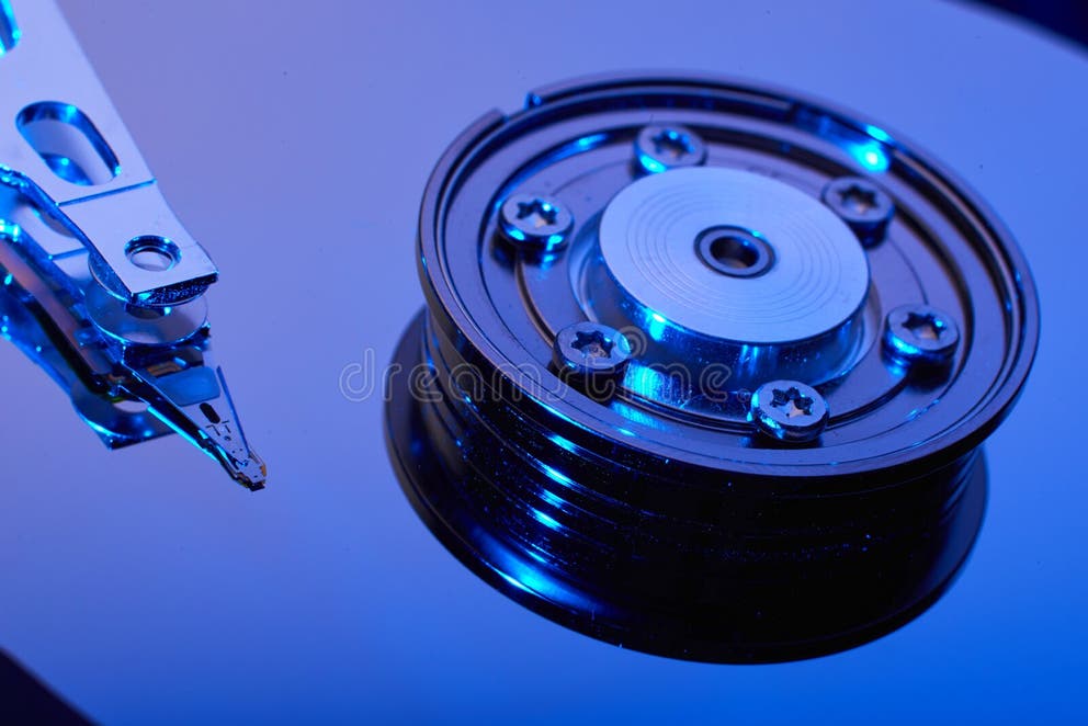 Conventional Computer Hard Disk Drive Stock Image - Image of cloud ...