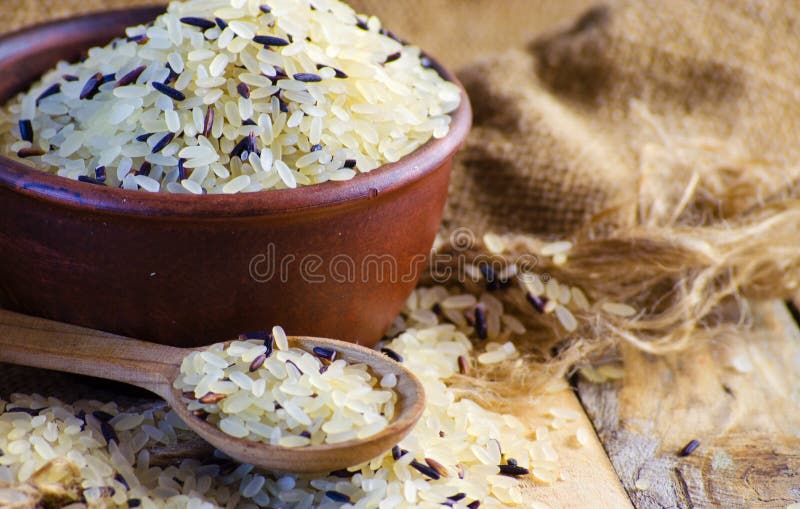 Conventional Grain and Wild Rice Stock Image - Image of agriculture ...