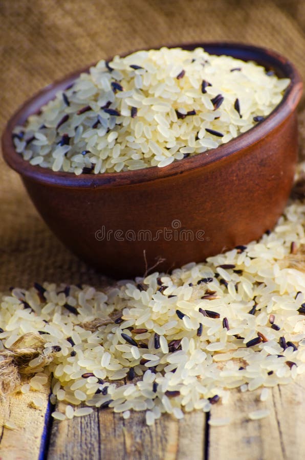 Conventional Grain and Wild Rice Stock Image - Image of meal, rice ...